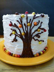 A Tall Cake with Autumn Colors | SWEET SIMPLE STUFF